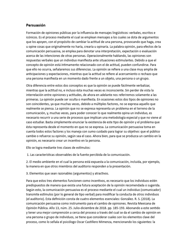 Persuasión y Conformidad Social: Claves | PDF | Comunicación | Conformidad