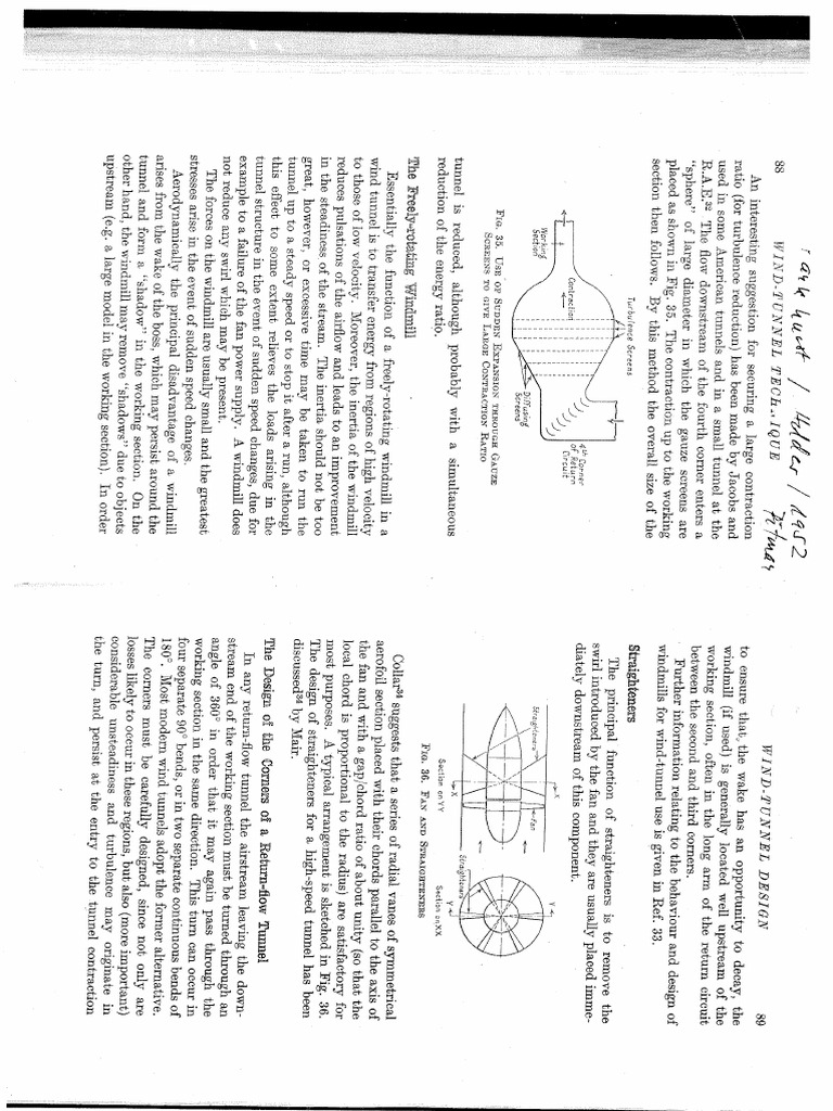 Documents On Wind Tunnel Design | PDF