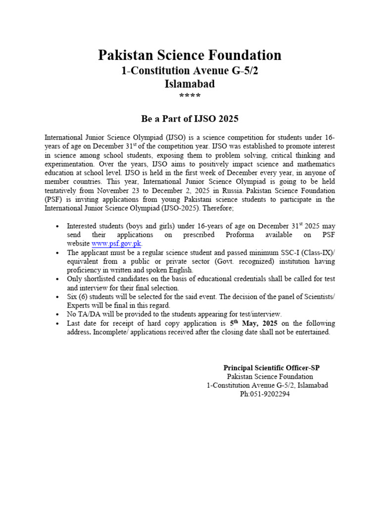 IJSO-Adv-2025 | PDF