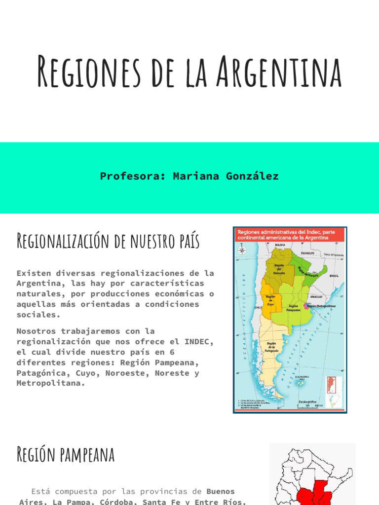 Regiones de La Argentina (1).Pptx | PDF