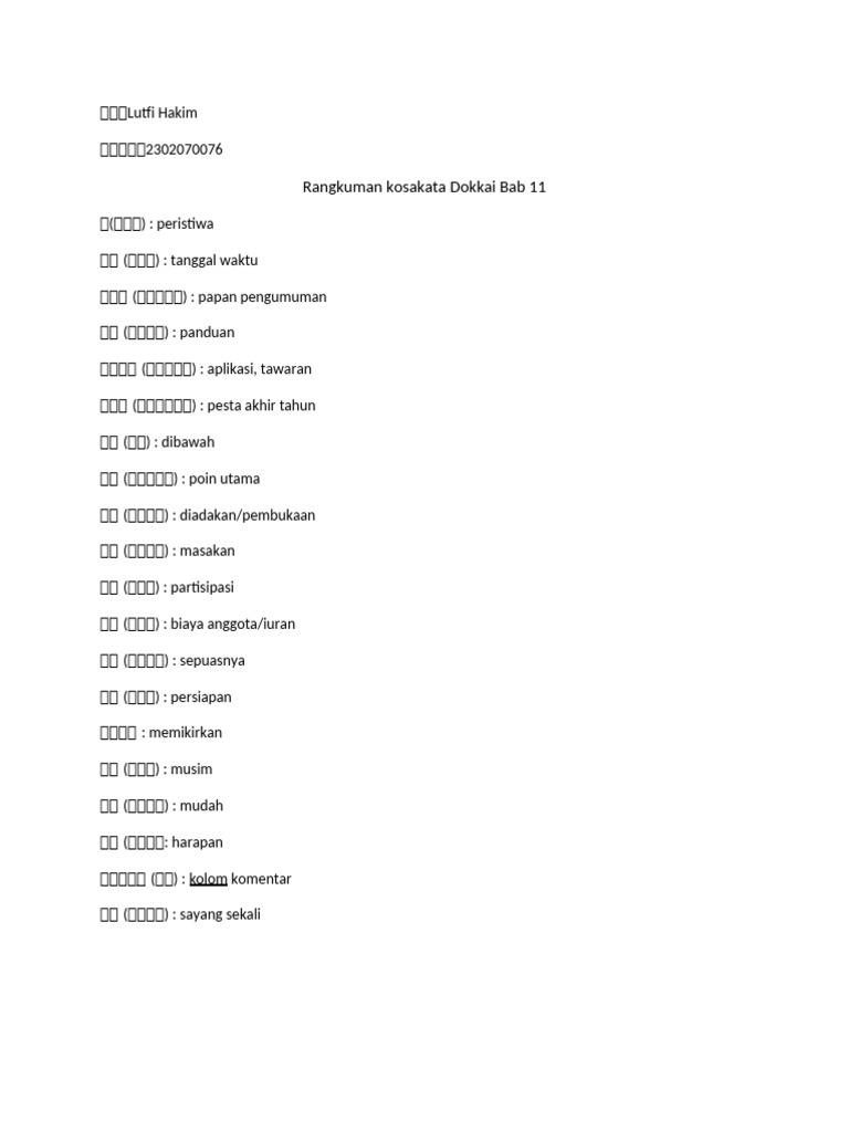 Lutfi Hakim Dokkai11 | PDF
