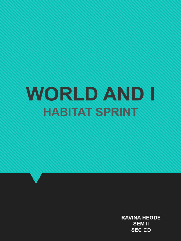 Ravina Hegde - Habitat | PDF