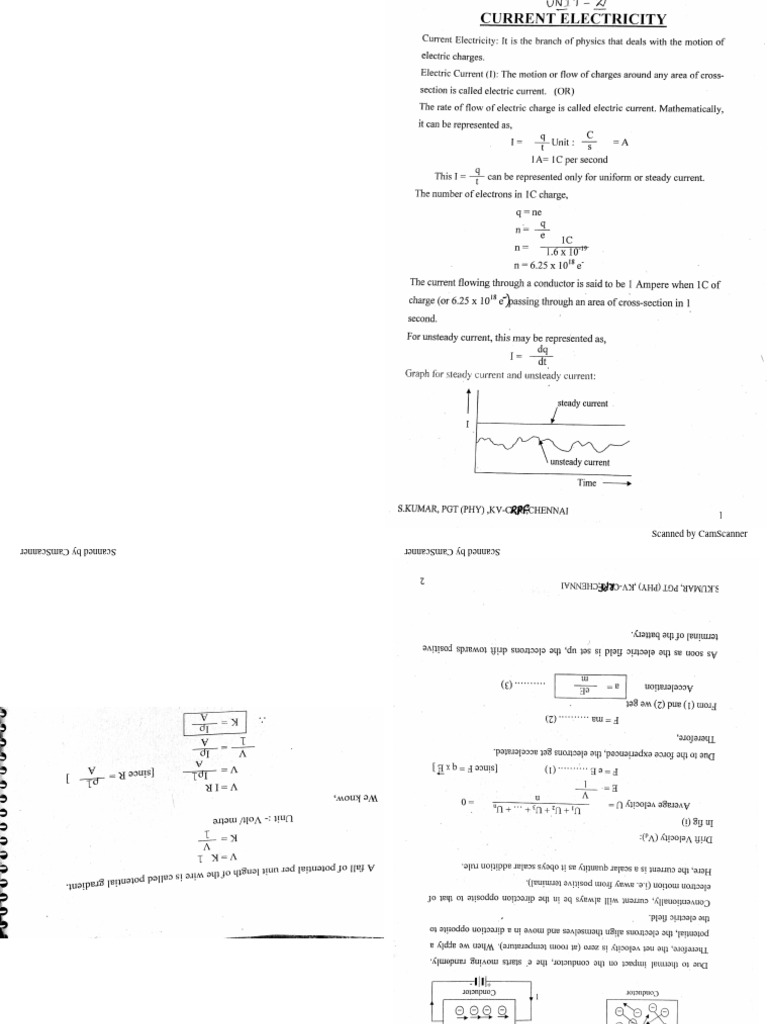 ELECTRICITY (1) - Booklet | PDF