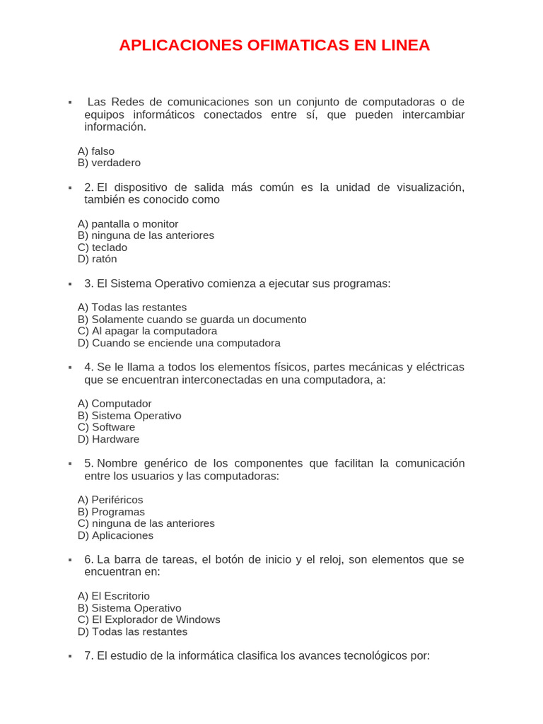 Aplicaciones Ofimaticas en Linea | PDF