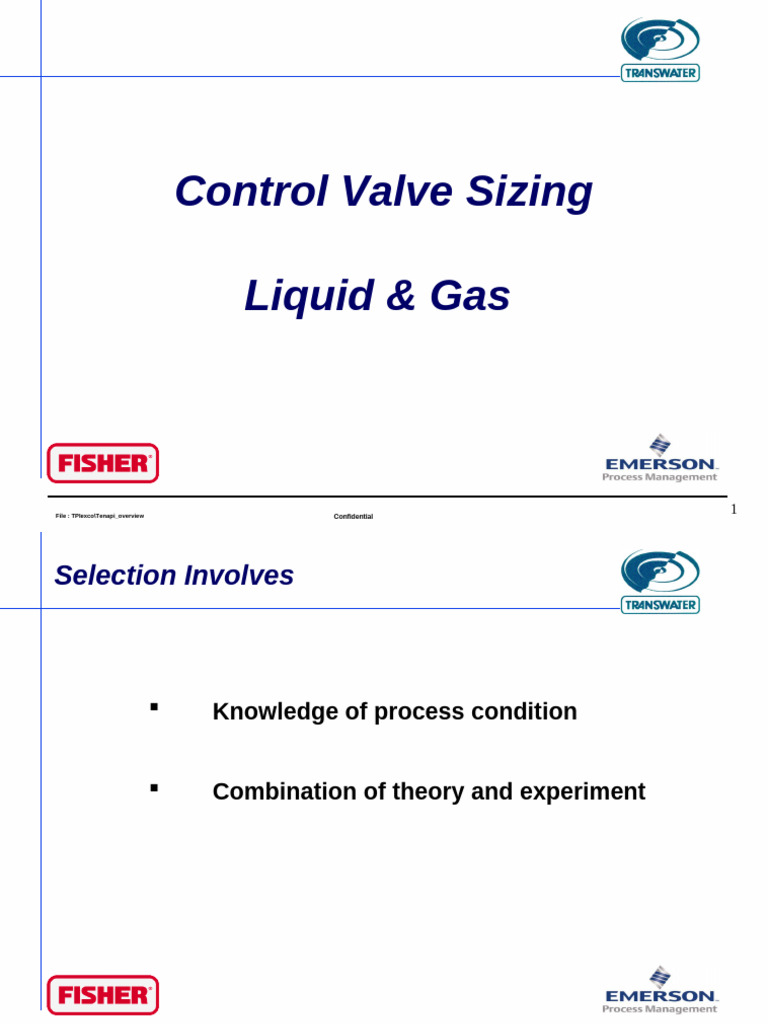 Part 1 - How To Size Control Valve Liq & Gas | PDF | Chemical Engineering | Liquids