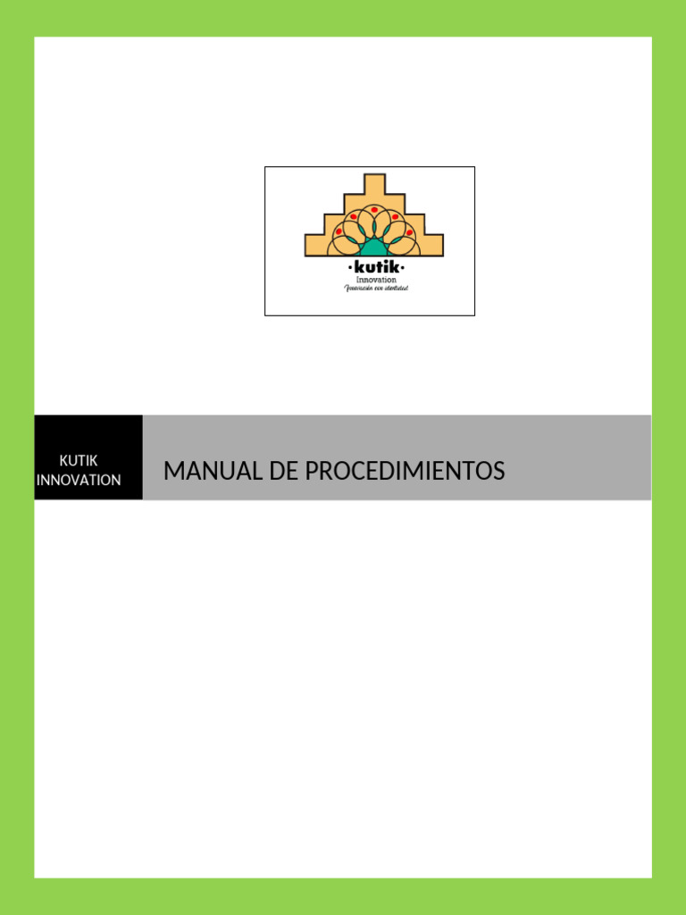 Plantilla Manual de Procedimientos | PDF | Logística | Business