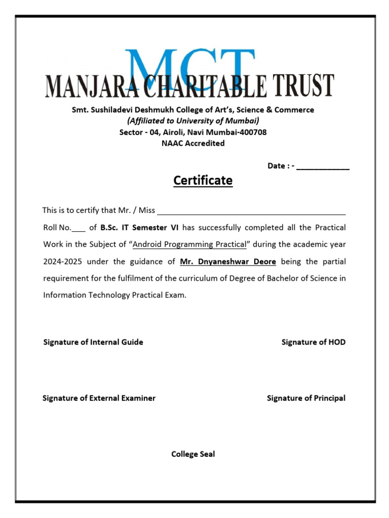 New Amp Practical - Sujal | PDF | Android (Operating System) | Java (Programming Language)