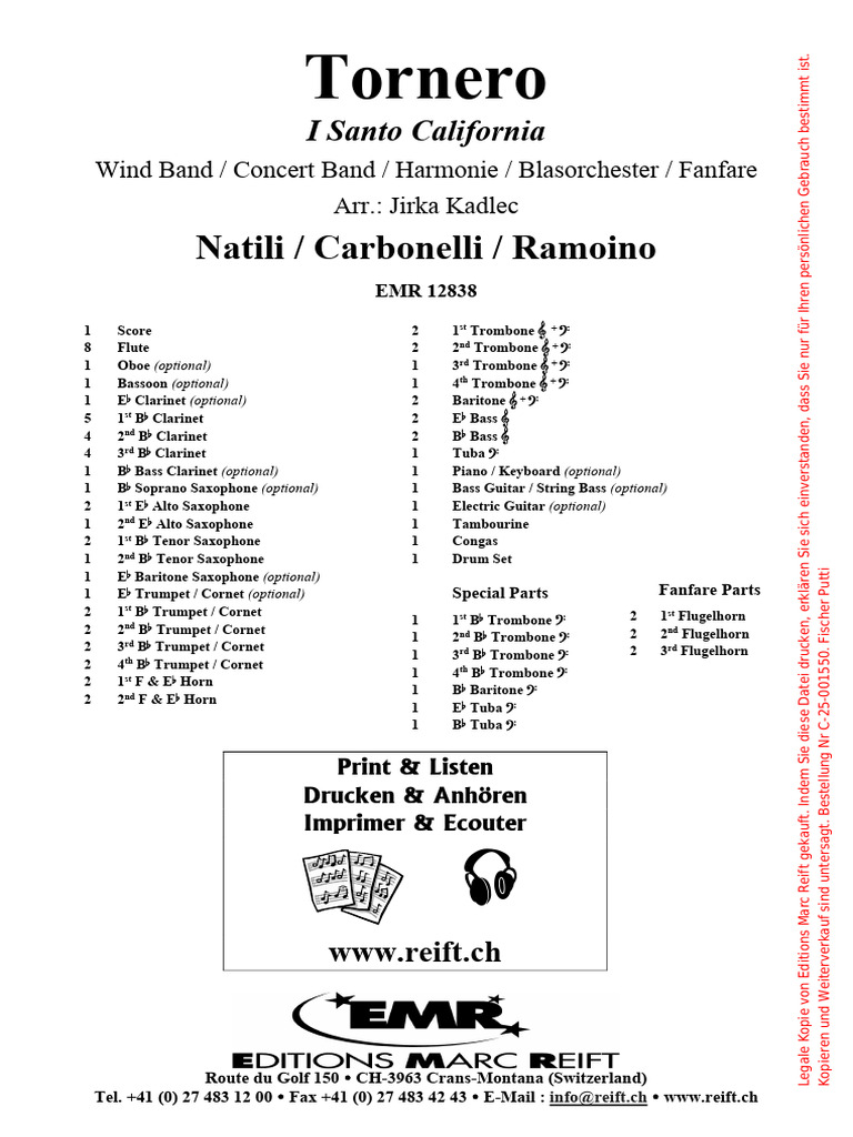 Tornero Concert Band | PDF | Saxophone | Trombone