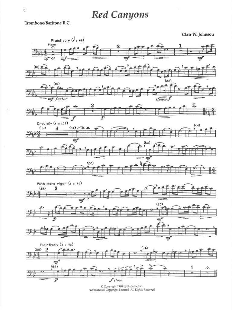 Red-Canyons Euphonium-Baritone (1er Cycle) | PDF
