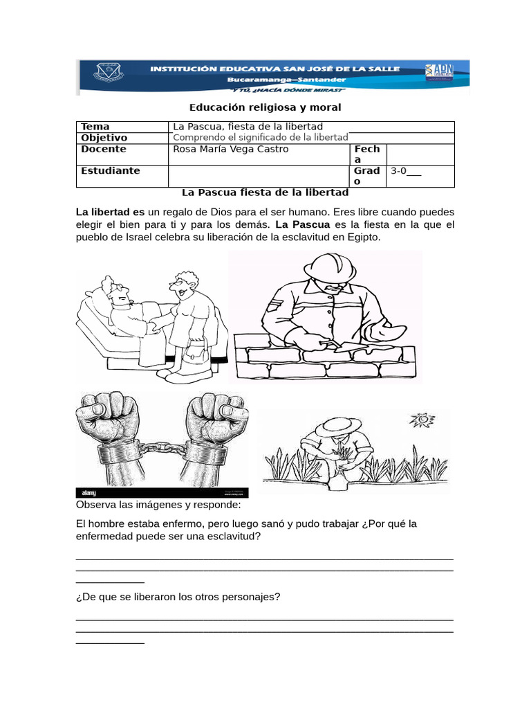 Guia Religiã N La Pascua Fiesta de La Libertad | PDF | Pascua | Moisés
