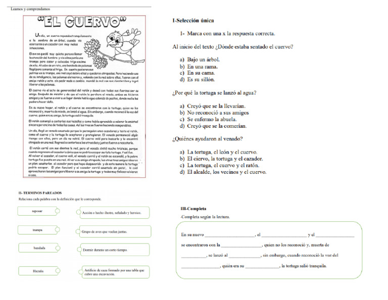 comprension lectora 2 | PDF
