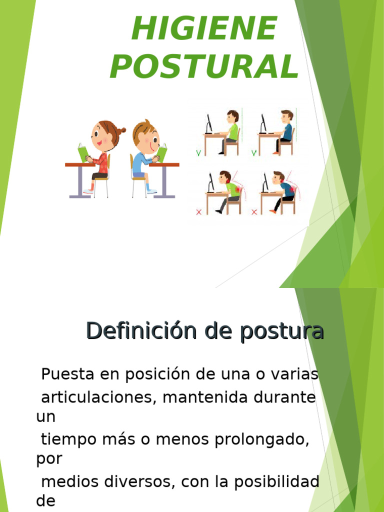 Capacitacion de Higiene Postural | PDF | Escritorio | La columna vertebral
