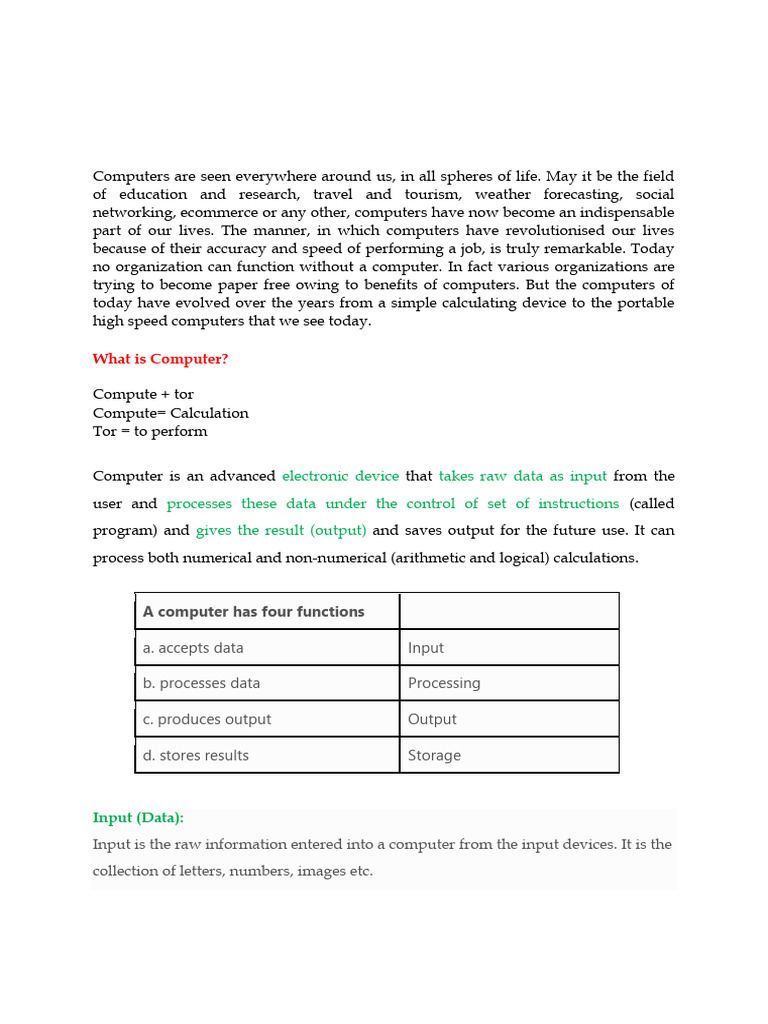 CS CH 1 1 SYSTEM DEVICES | PDF | Random Access Memory | Computer Data ...