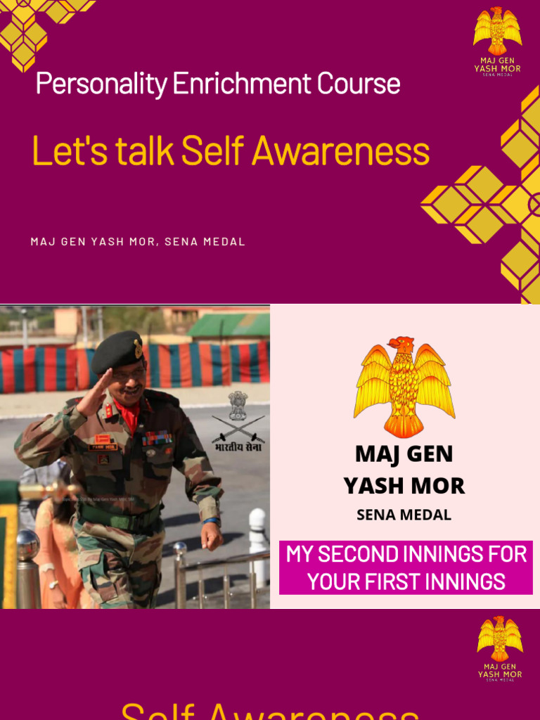 Self Awareness Special Class 23 Nov 22 | PDF | Self Awareness | Empathy