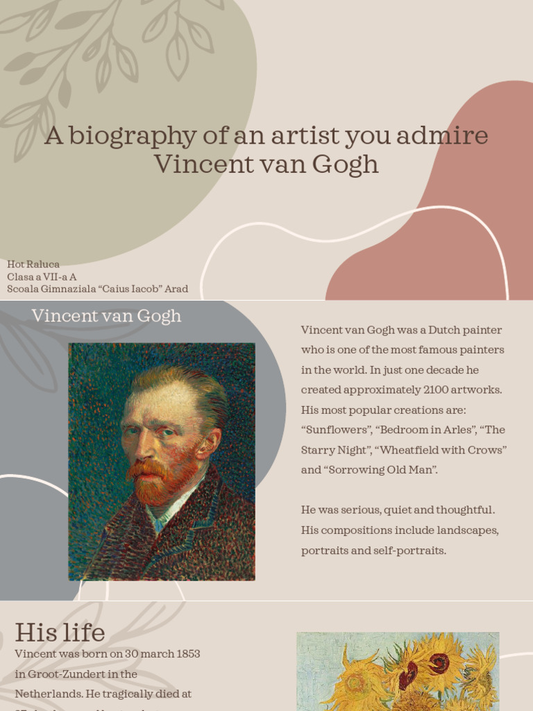 A biography of an artist you admire | PDF
