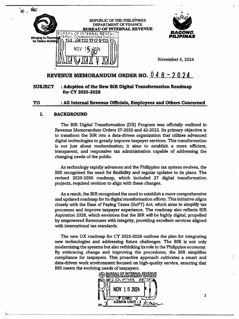 RMO No. 48-2024 | PDF