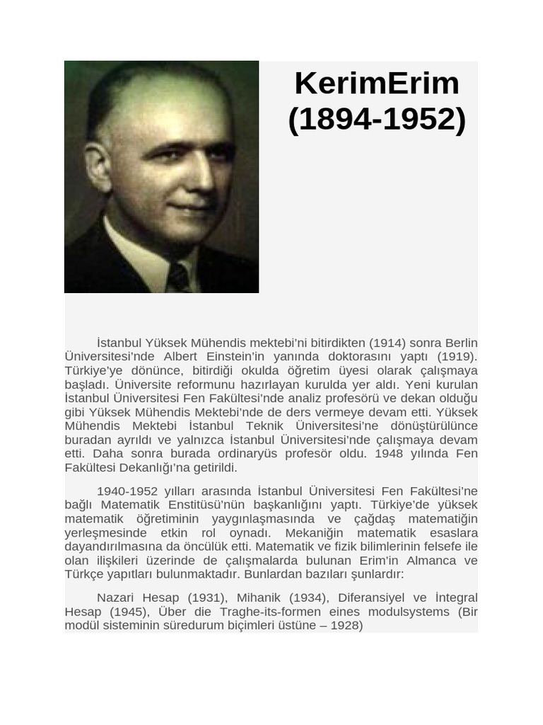 Kerim Erim | PDF