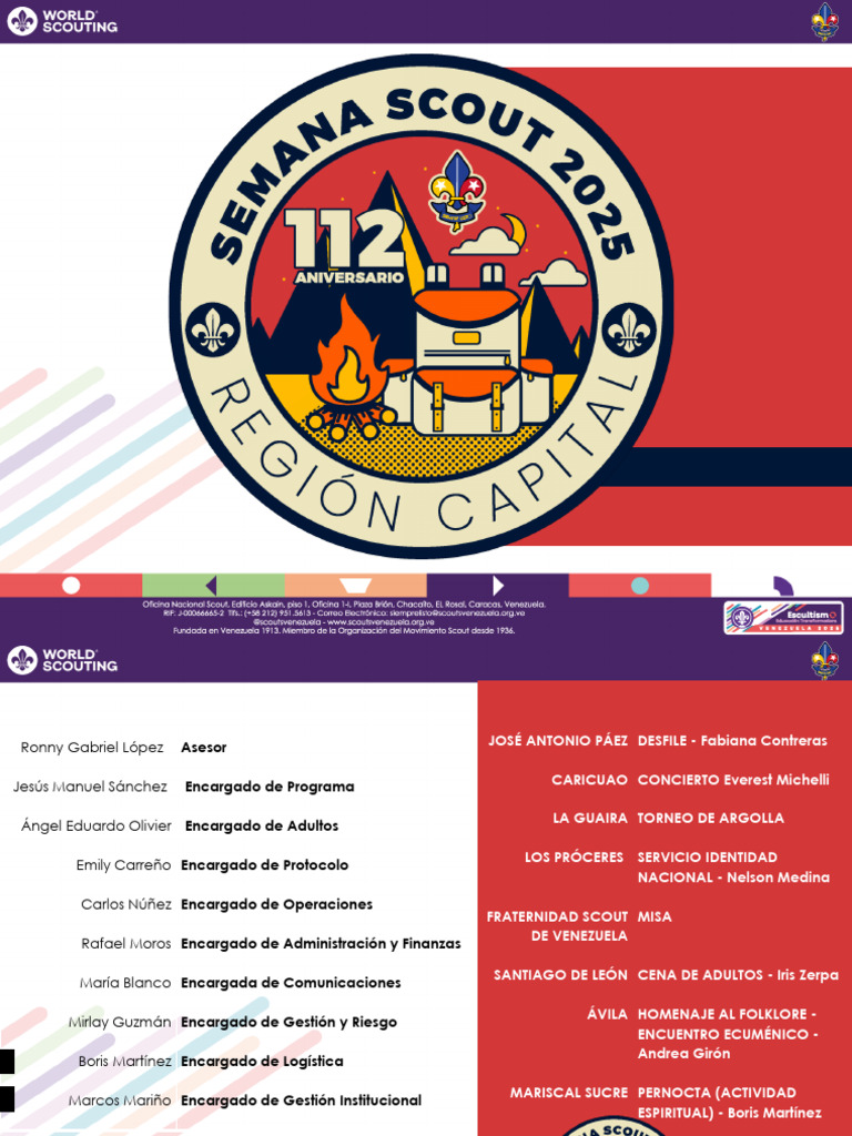 4 Semana Scout 112 ASV - 2025 | PDF | Exploración | Organizaciones ...