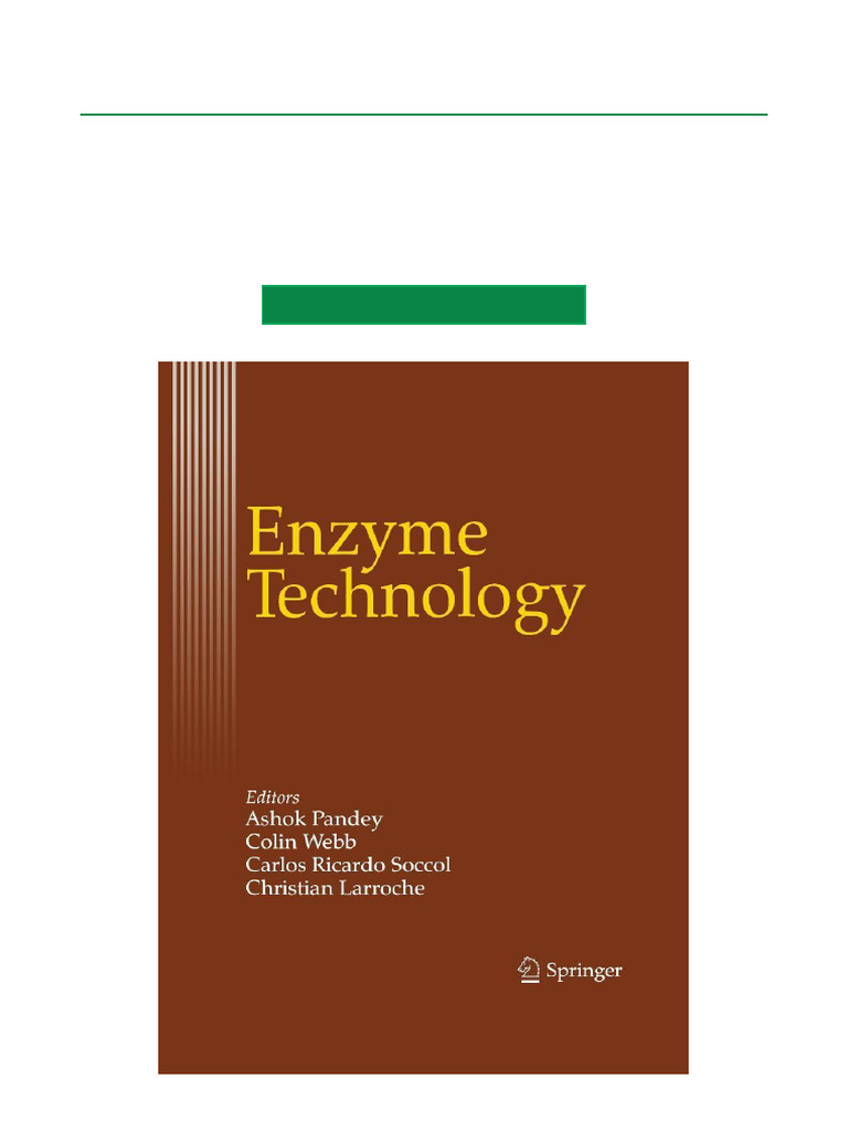 Enzyme Technology: Comprehensive Guide | PDF | Enzyme | Cofactor ...
