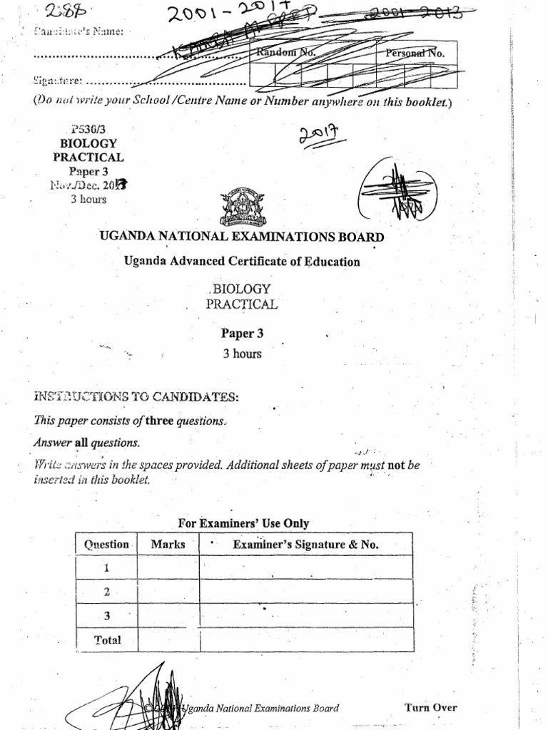 BIOLOGY PAPER 3 - Final - Unlocked | PDF