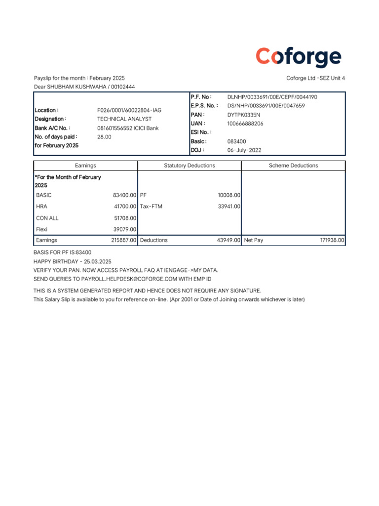 Coforge Limited (1) | PDF