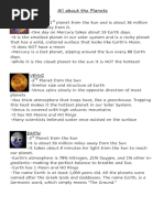 Poem-Planet Roll Call | PDF | Planets | Solar System