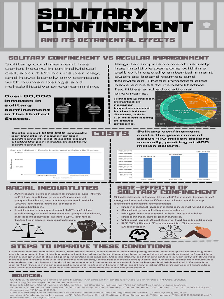 Solitary Confinement: Costs and Impacts | PDF | Solitary Confinement ...