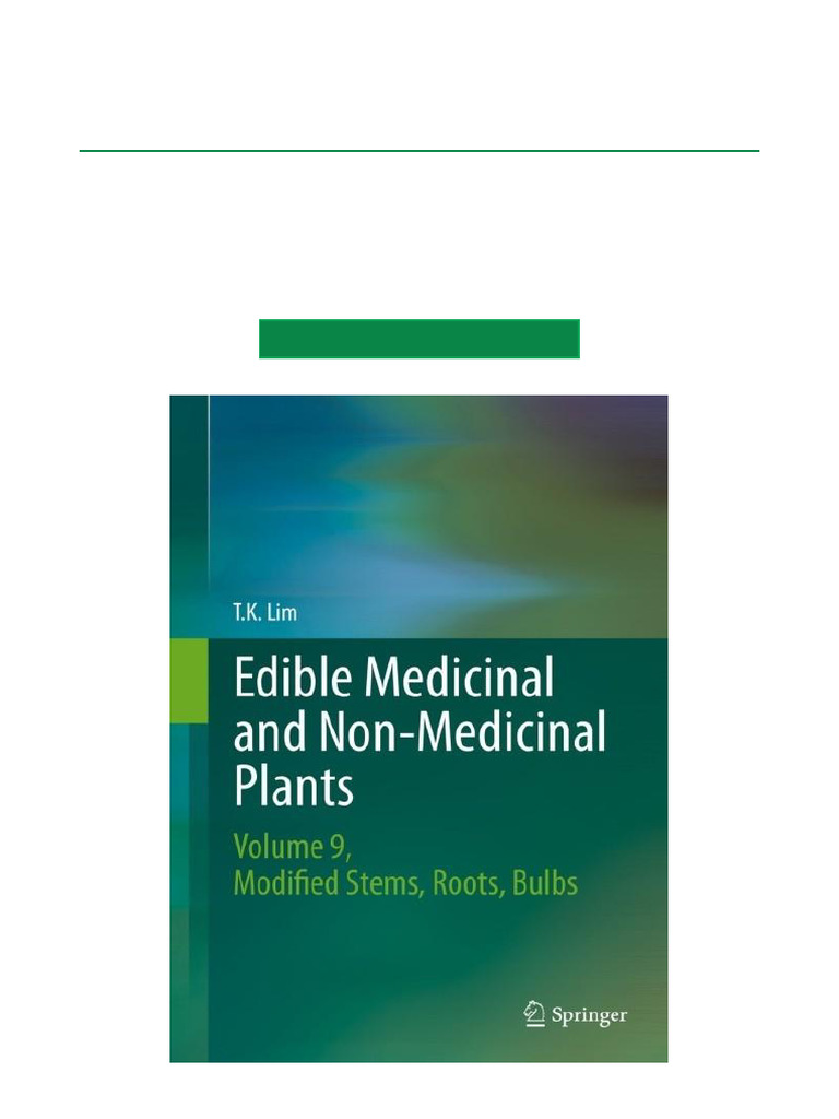 Edible Medicinal Plants: Stems, Roots, Bulbs | PDF | Onion | Shallot