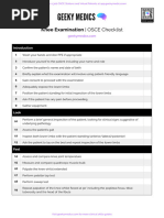 Lower Limb Neurological Examination OSCE Checklist Geeky Medics | PDF ...