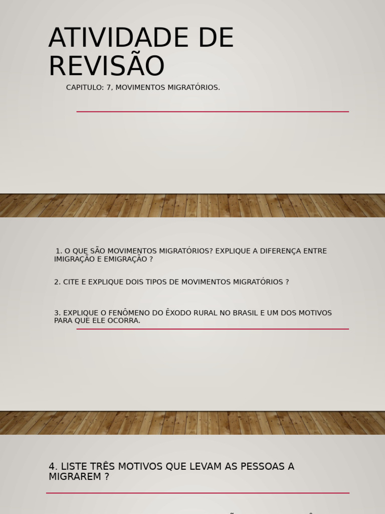 Atividade de Revisão (7ano) | PDF