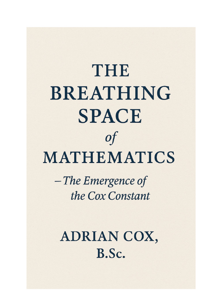 The Breathing Space of Mathematics + Maths Papers | PDF | Pi | Trigonometry