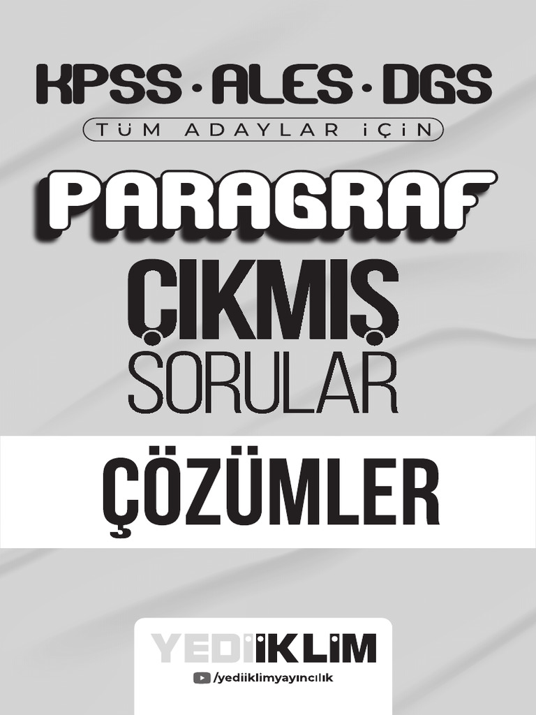 Paragraf Cikmis Sorular | PDF