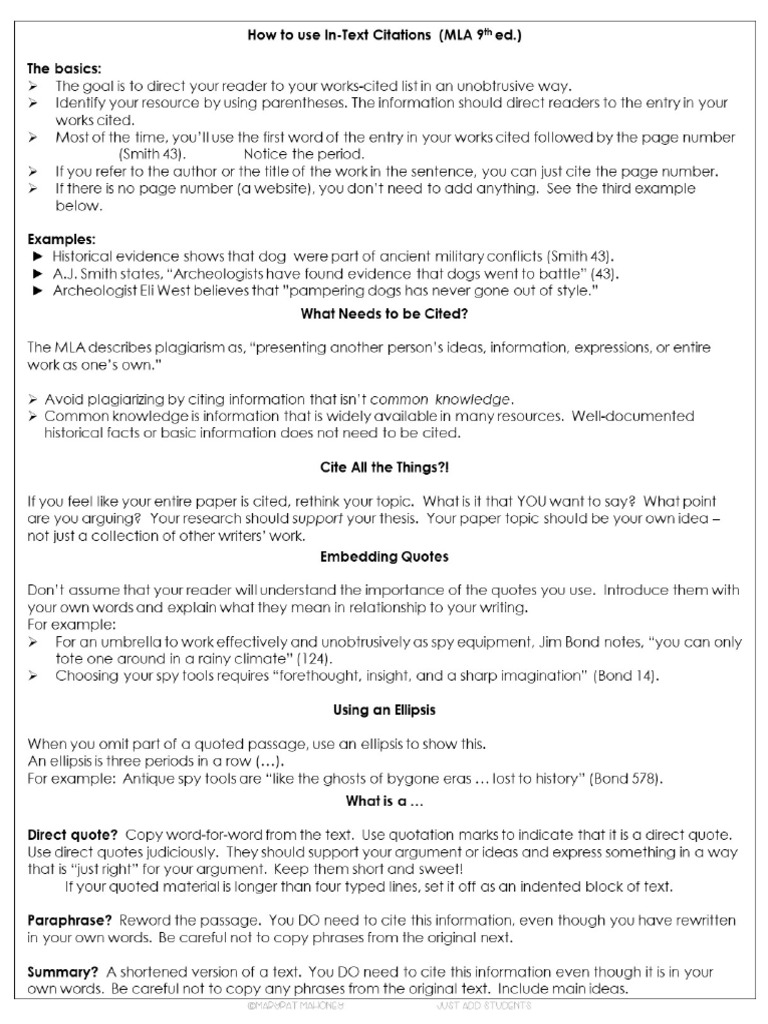 In-Text Citations | PDF