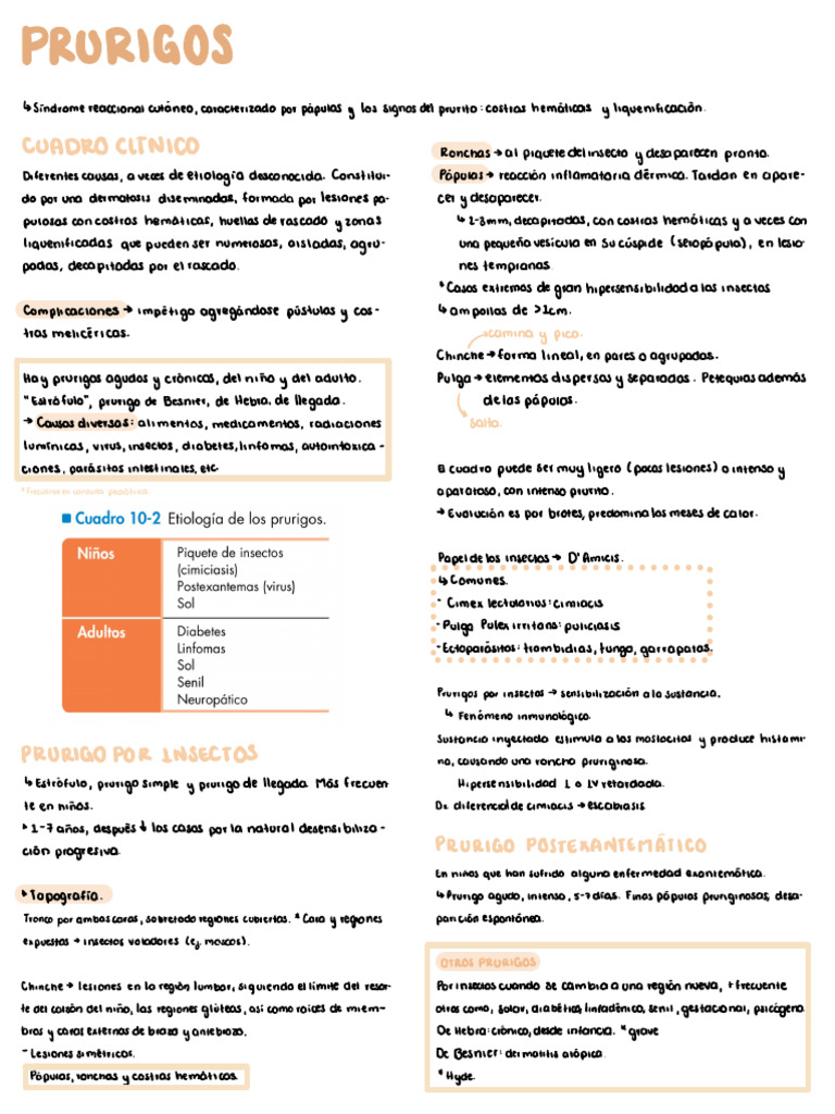 Prurigo Y Urticaria | PDF | Alergia | Dolor