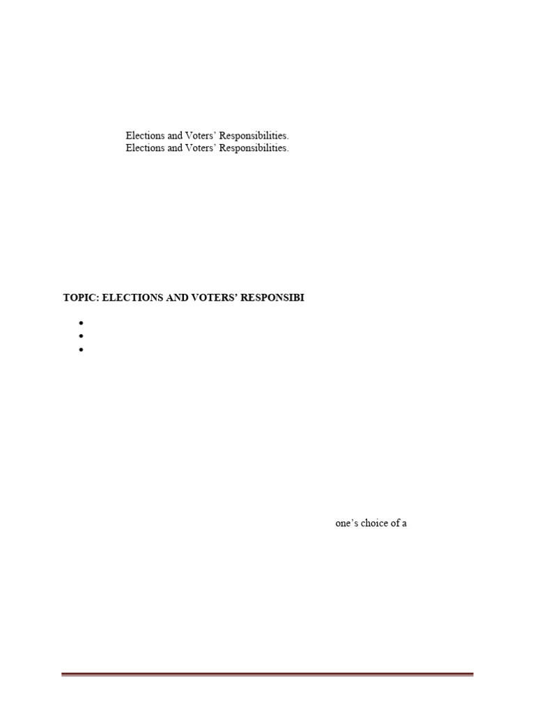 3RD Term J2 Civic Education | PDF | Elections | Voting