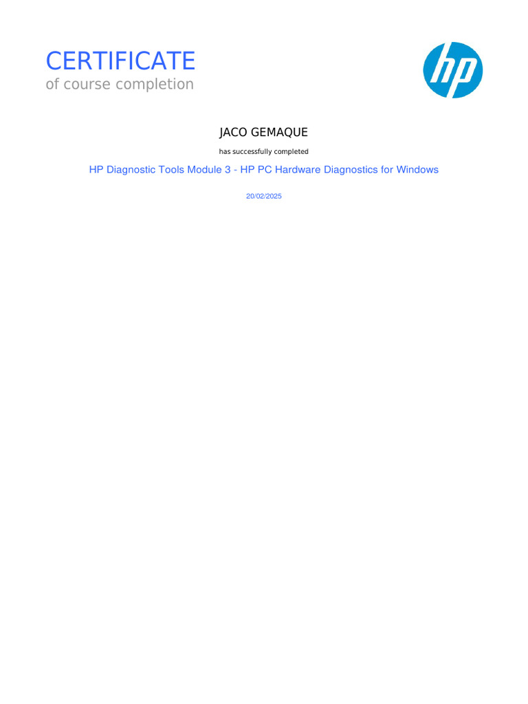 Certificate | PDF