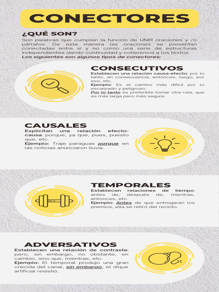 Infografía Conectores | PDF