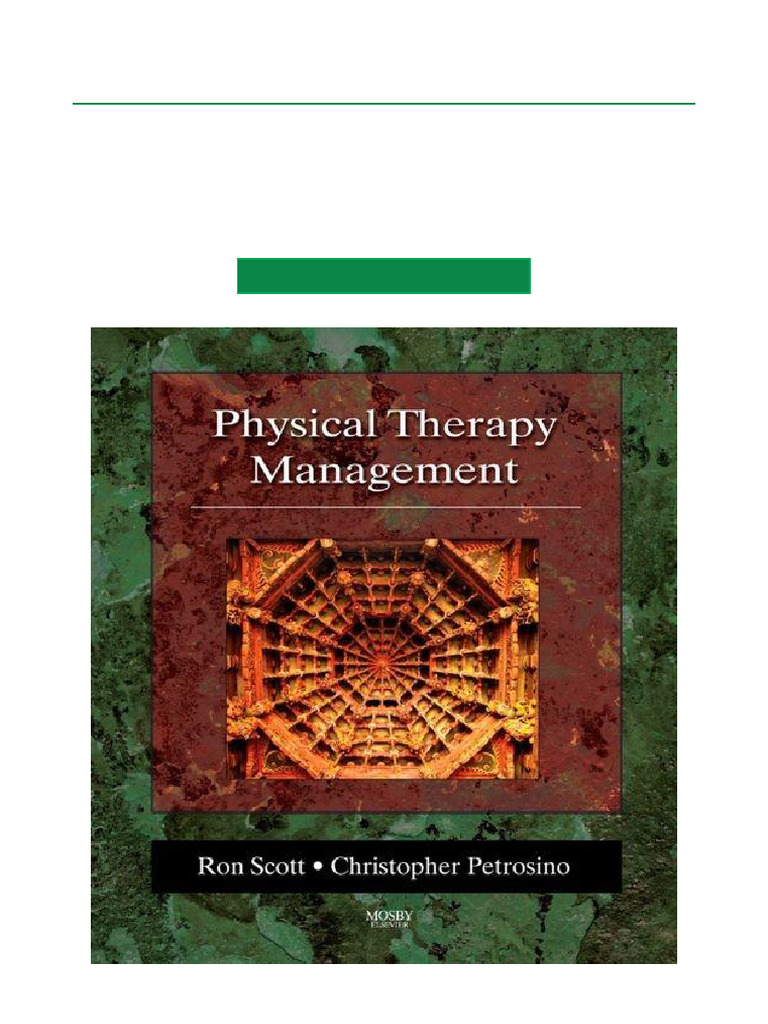 Physical Therapy Management Entire Volume Download | PDF