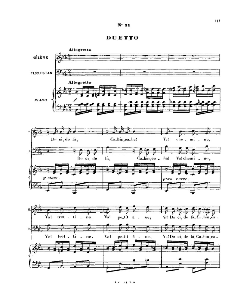 Duetto de L'ane - Véronique | PDF