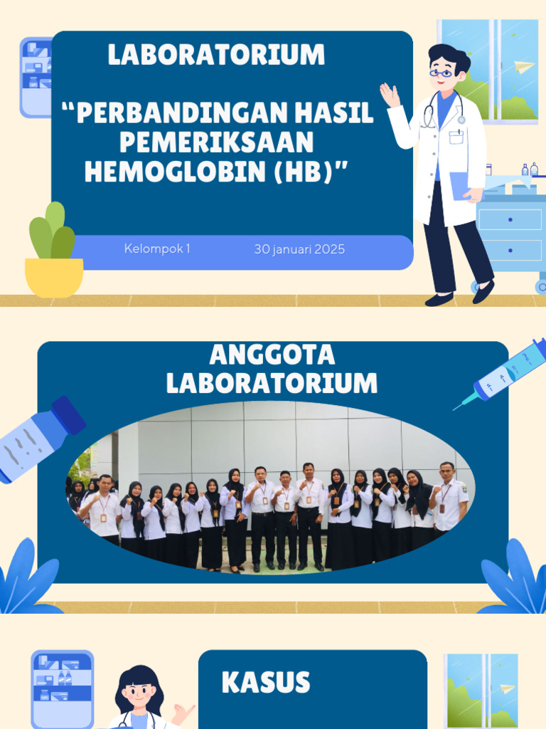 Laboratorium "Perbandingan Hasil Pemeriksaan Hemoglobin (HB) " | PDF