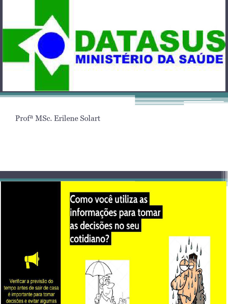 AULA 5-Sistemas de Informação em Saúde (DATASUS) | PDF | Sistema de ...