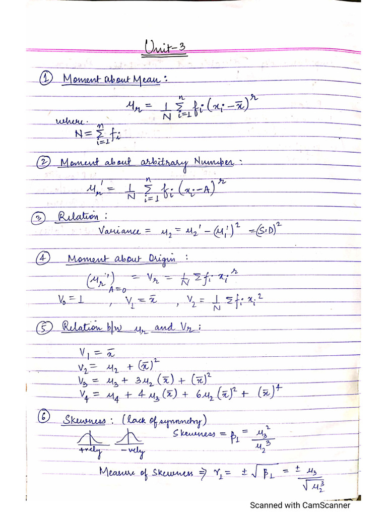 Unit-3M Formula (Ananya) | PDF