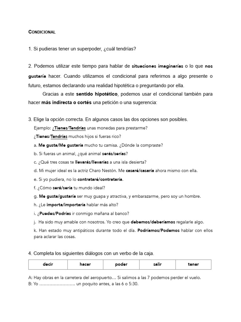Condicional | PDF
