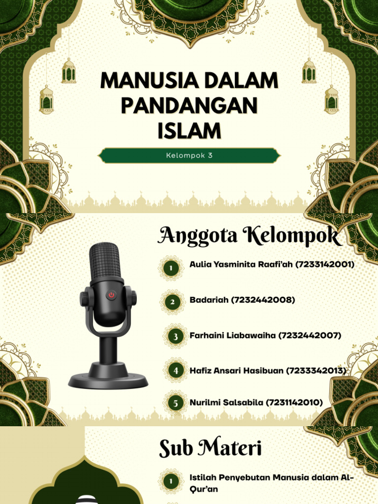Manusia Dalam Pandangan Isalan.ppt | PDF
