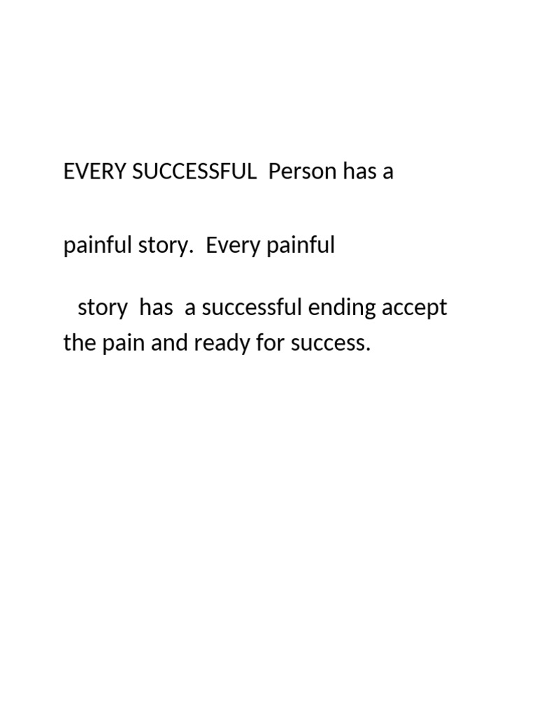 Painful Story | PDF