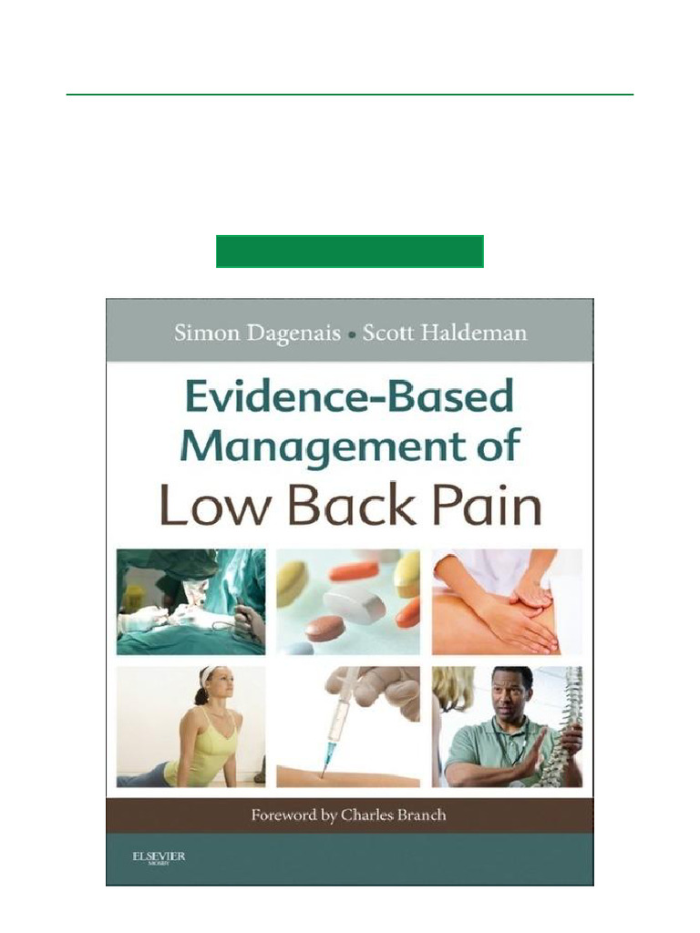Evidence Based Management of Low Back Pain Scribd Full Download | PDF ...