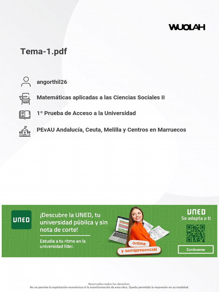 Wuolah Free Tema 1 | PDF