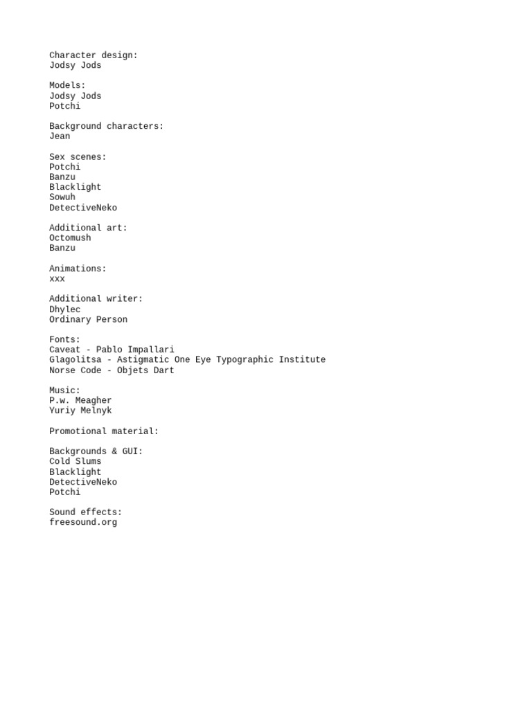 Credits | PDF