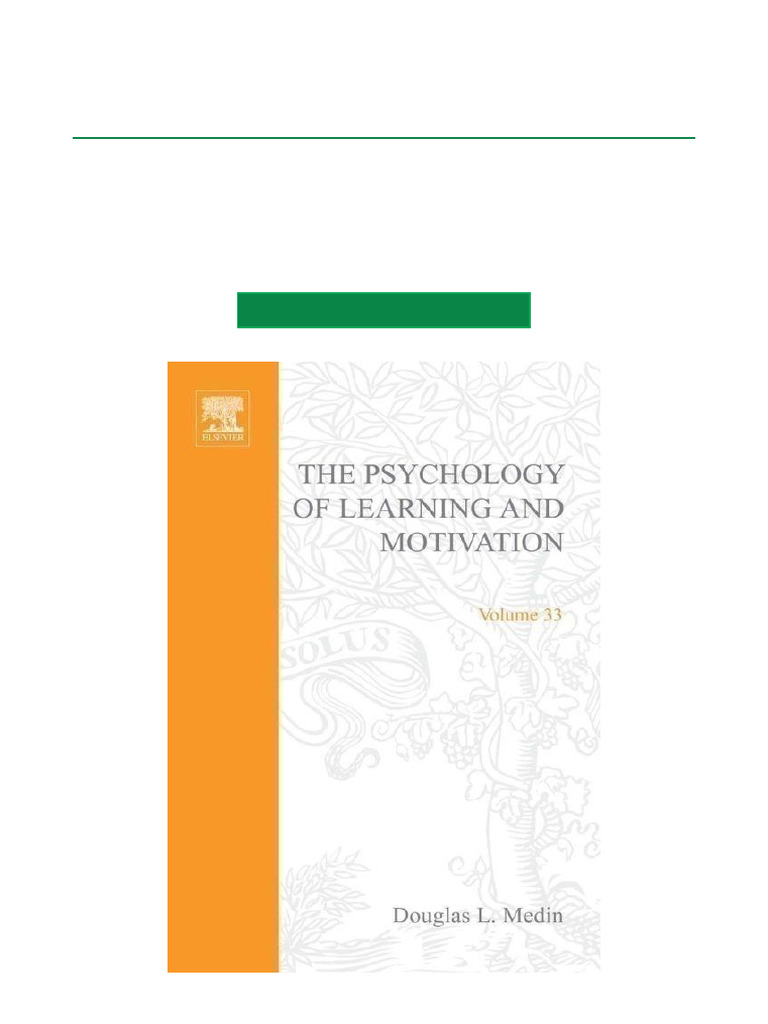Psychology of Learning and Motivation Advances in Research and Theory ...