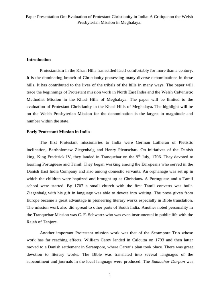 Protestant Christianity in India - A CR Evln | PDF | Christian Mission